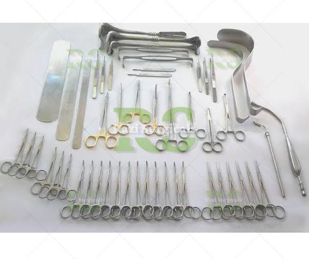 Basic Abdominal surgery/ Lapartomy instruments set - Razi Surgicals